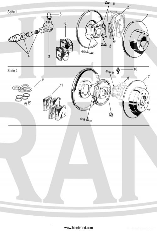 Alfa Romeo - 1300/1600 GT Junior - Brakes, rear - Hein Brand