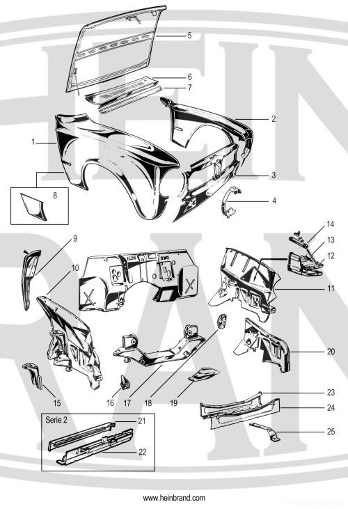 Alfa Romeo - Giulia Super - Body Giulia, front section - Hein Brand