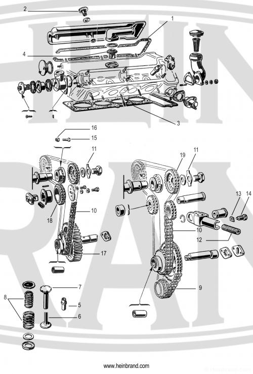 Alfa Romeo - 1900 - Engine, upper parts 1900 - Hein Brand