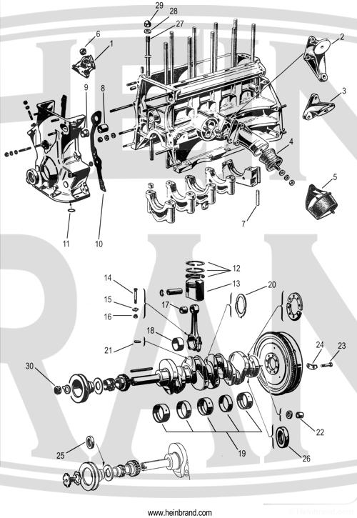 Alfa Romeo - Giulietta Spider - Engine, lower 750-101 - Hein Brand